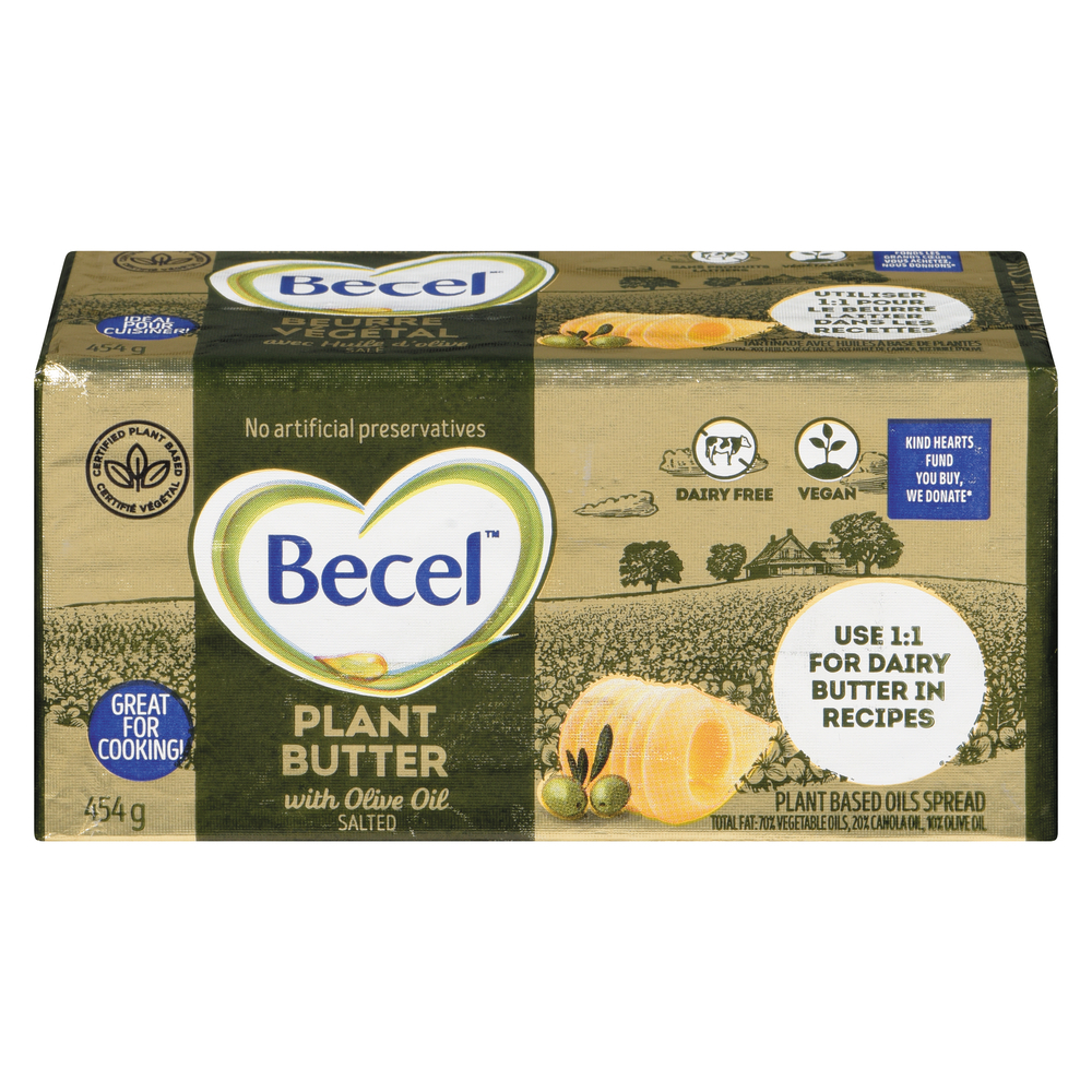 w/Olive Oil Salted Plant Butter