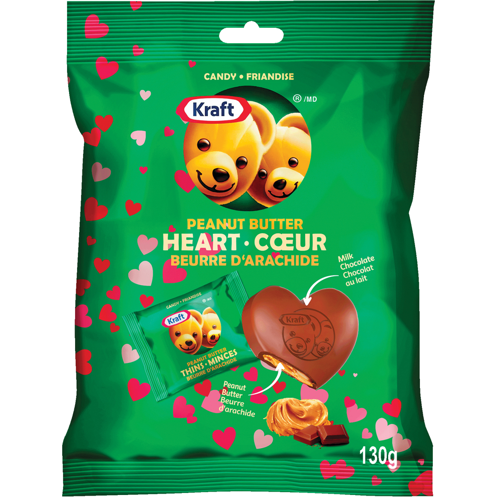 Peanut Butter Heart Thins Chocolate