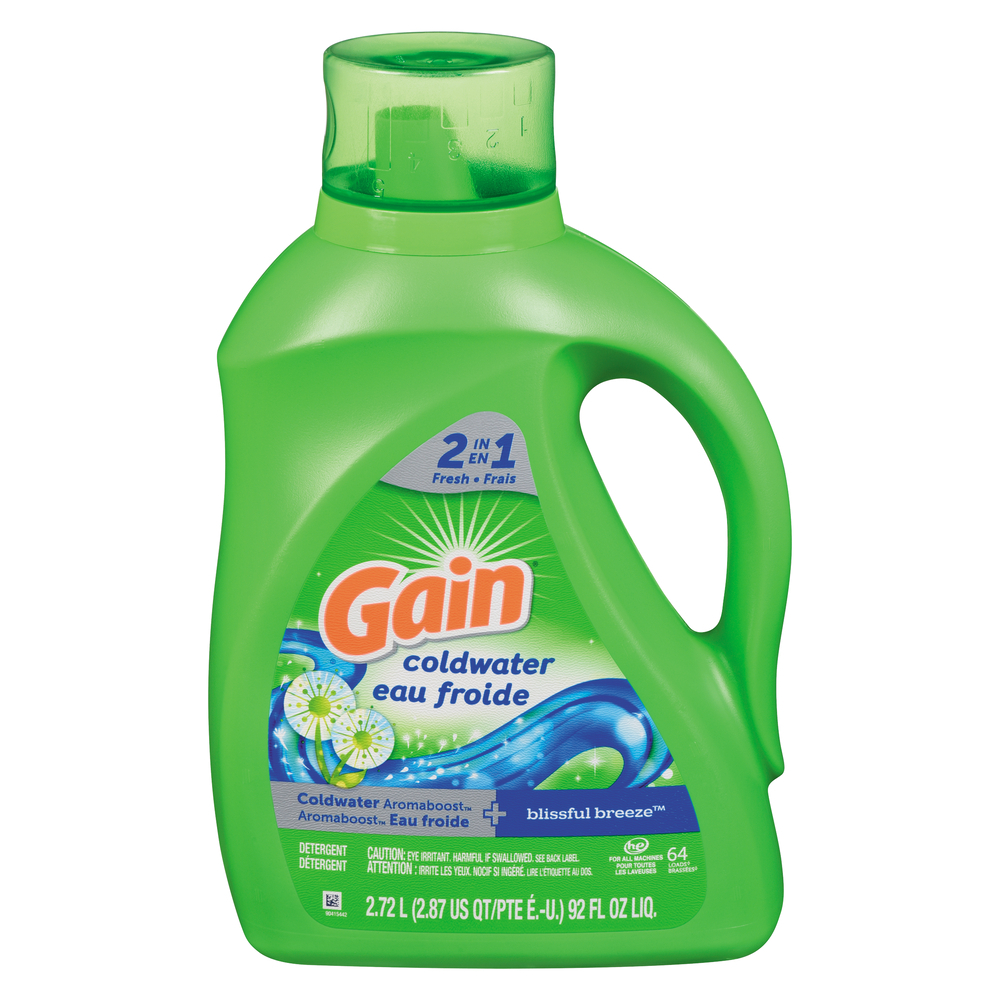 Liquid 2X HEC Cold Water Blissful Breeze 64 Loads Laundry Detergent