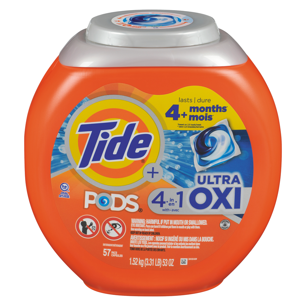 Pods Liquid Ultra Oxi 57 Count Laundry Detergent