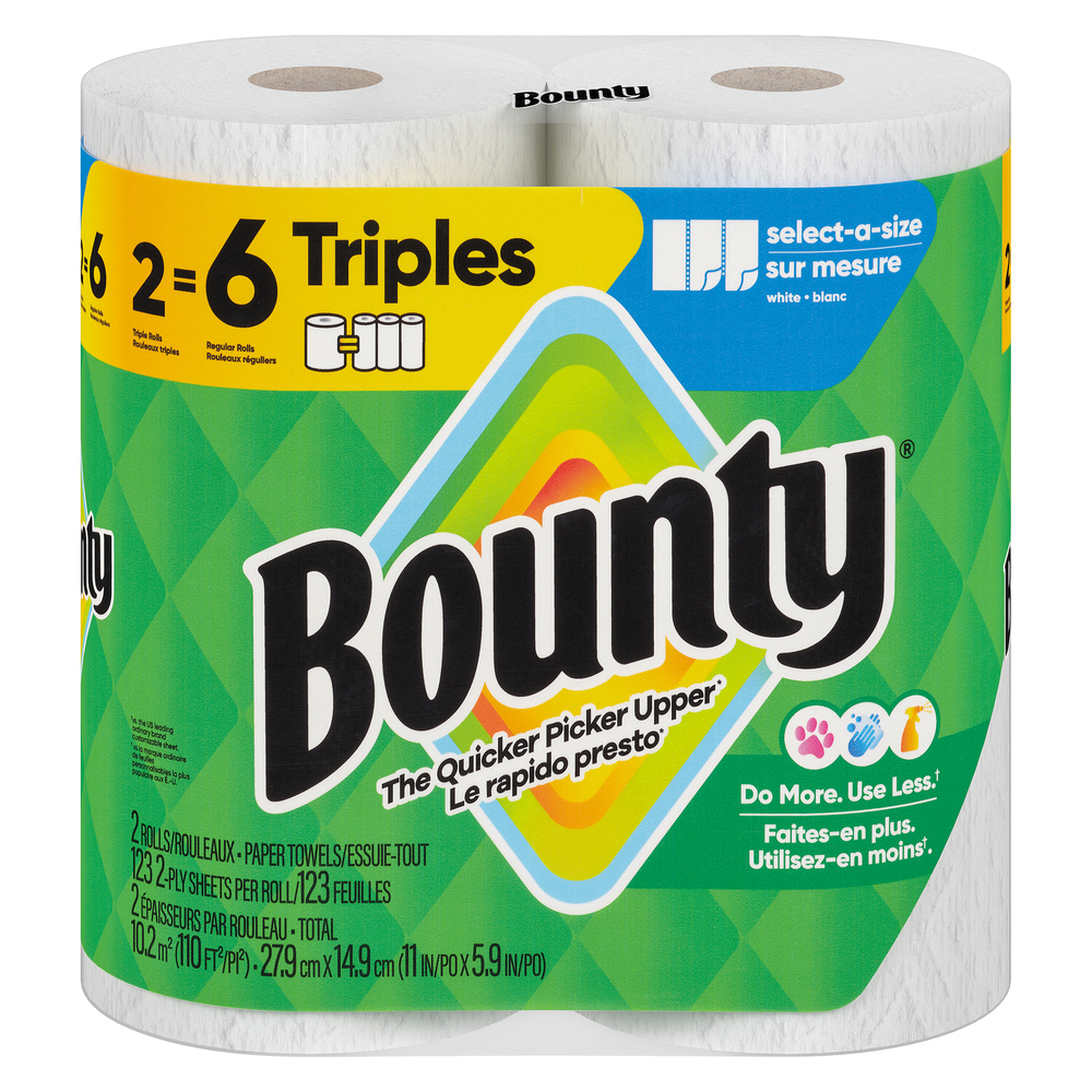 Select A Size Triples 2 Ply 123 Sheets Paper Towel