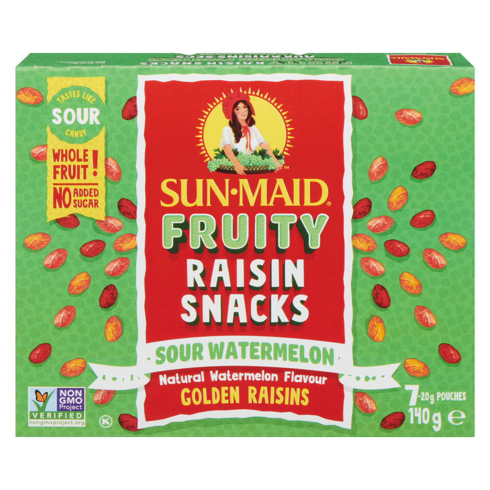 Sour Watermelon Fruity Raisin Snacks
