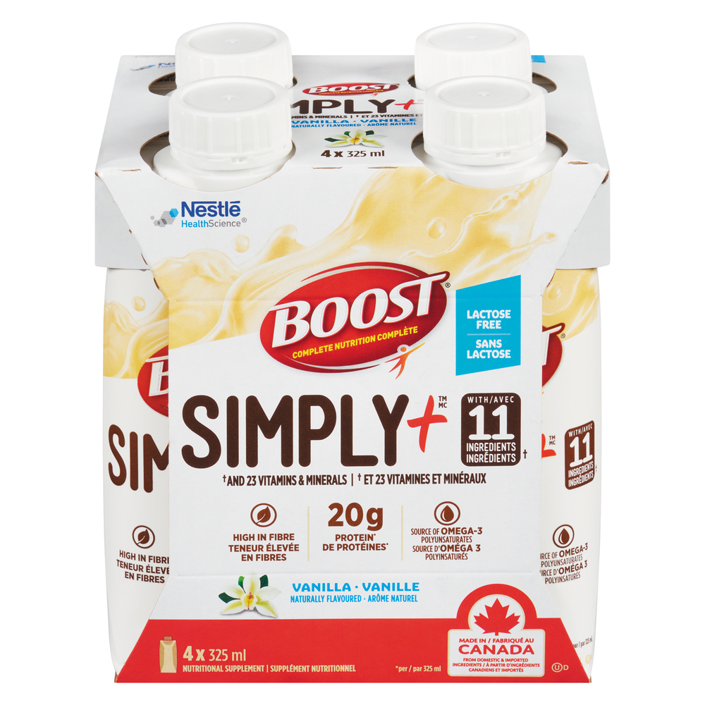 Boost Simply Plus + Vanilla Prisma Nutritional Supplement Drink