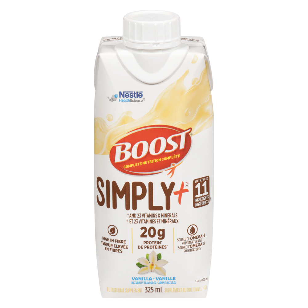 Boost Simply Plus + Vanilla Prisma Nutritional Supplement Drink