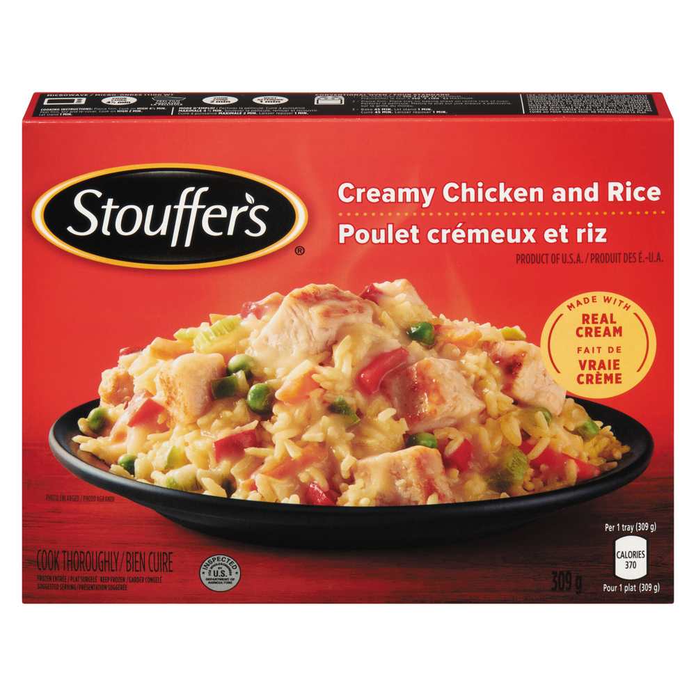 Chicken Rice Creamy Frozen Meal