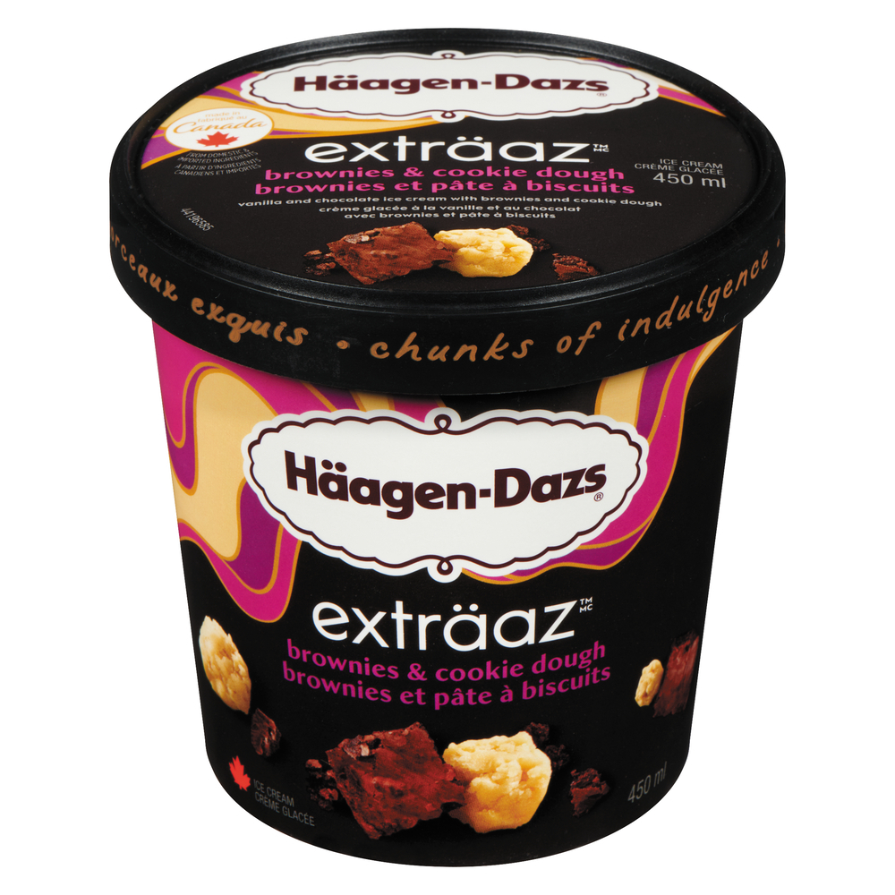 Extraaz Brownies & Cookie Dough Ice Cream