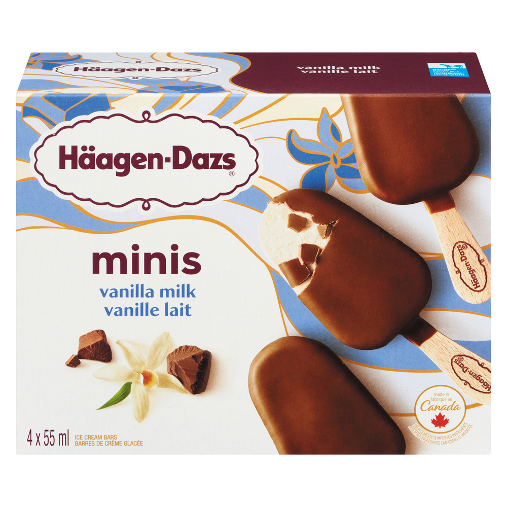 Milk Chocolate Minis 4 Pack Ice Cream