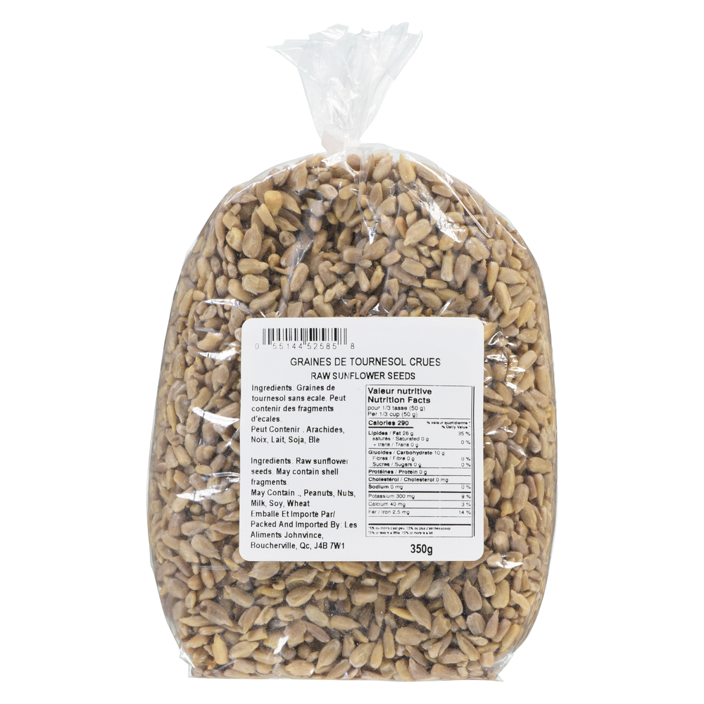 raw hulled sunflower seeds