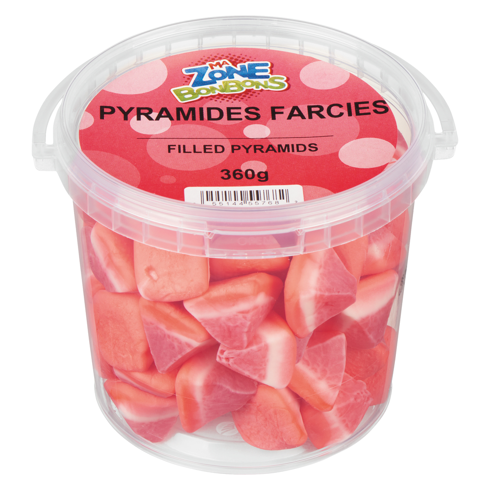 Filled Pyramid Candy
