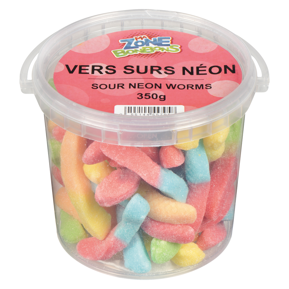 Sour Neon Worms Candy