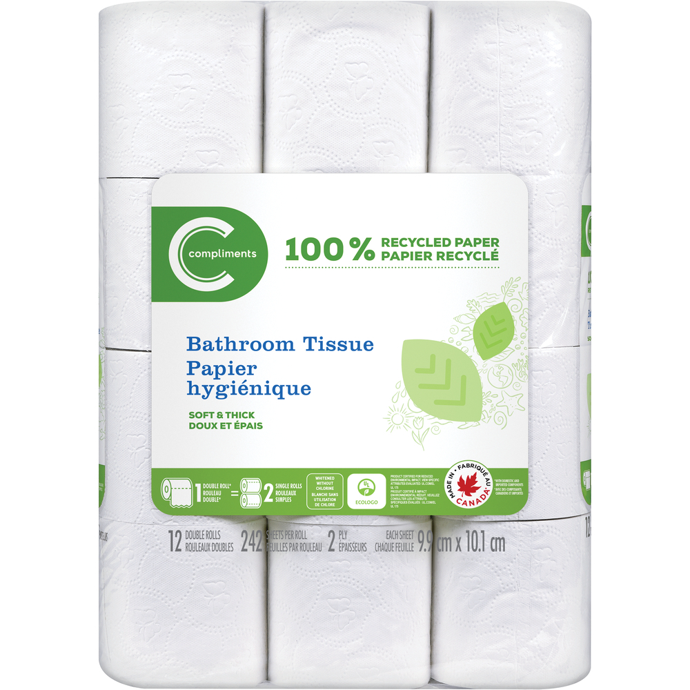 Green 242 Sheets Bathroom Tissue