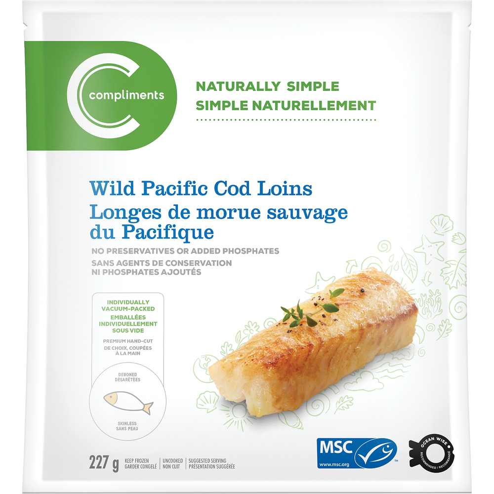 Green Wild Pacific Cod Loins