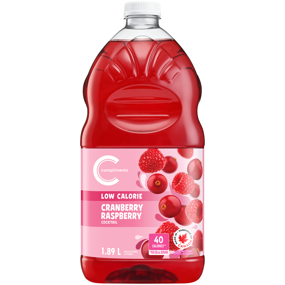 Cocktail Cranberry Raspberry Low Calorie Juice