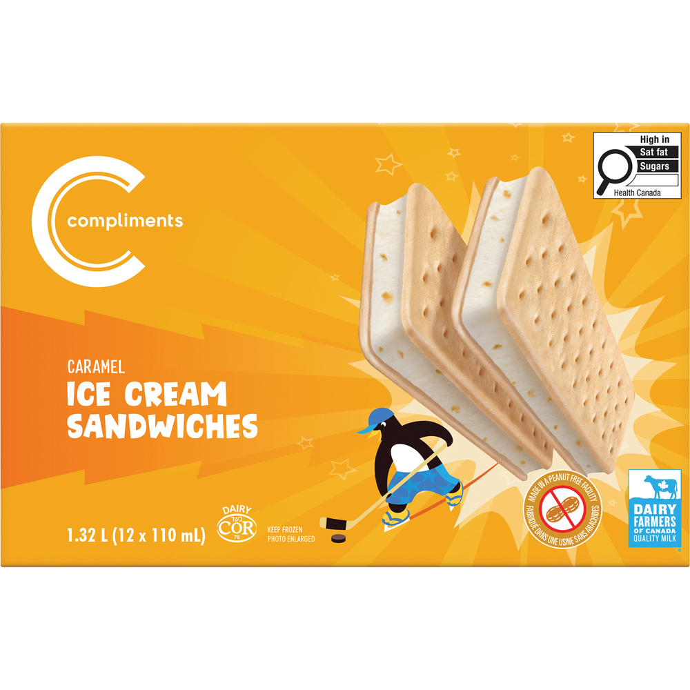 Sandwich Caramel Ice Cream
