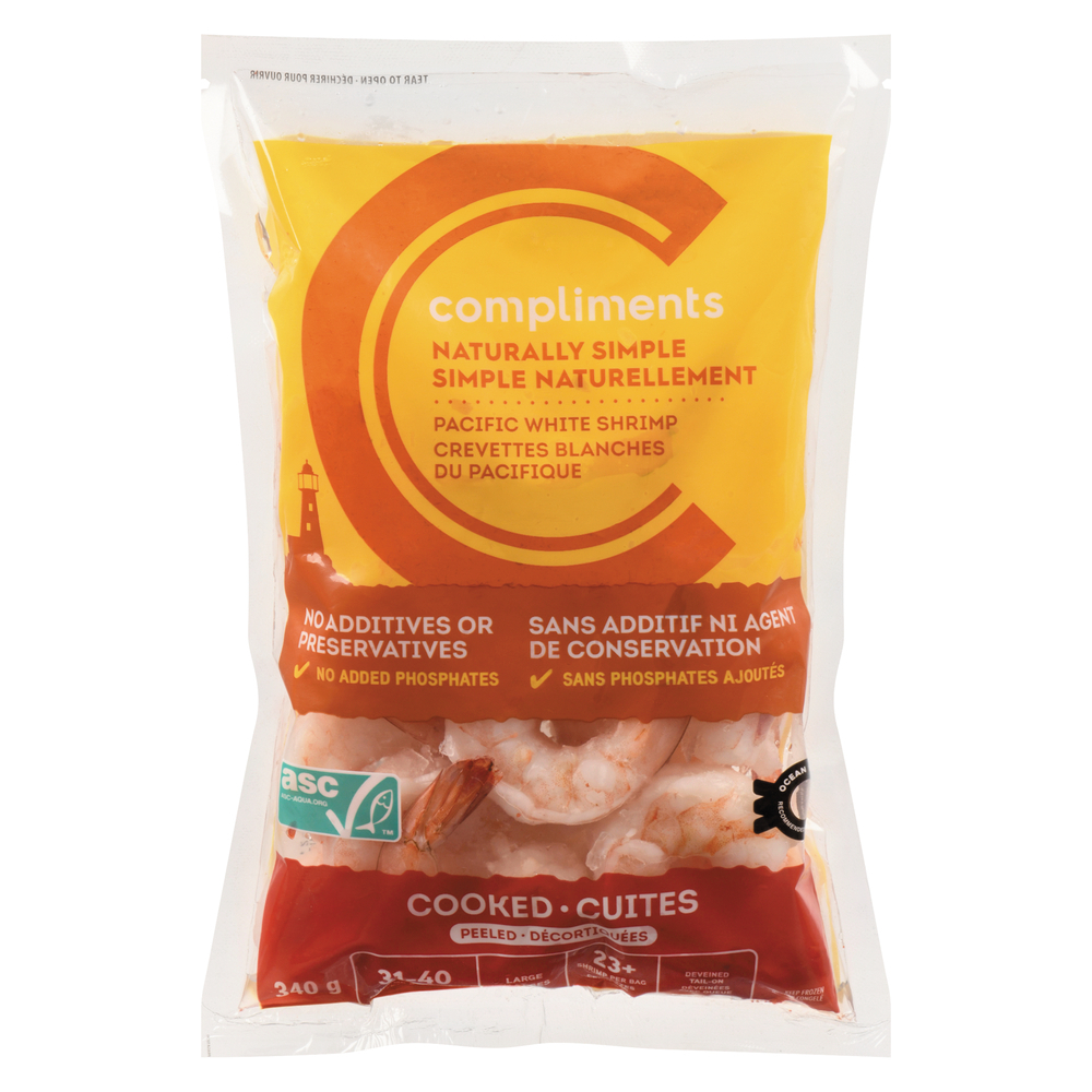 Naturally Simple Pacific White 31/40 CPTO Shrimp