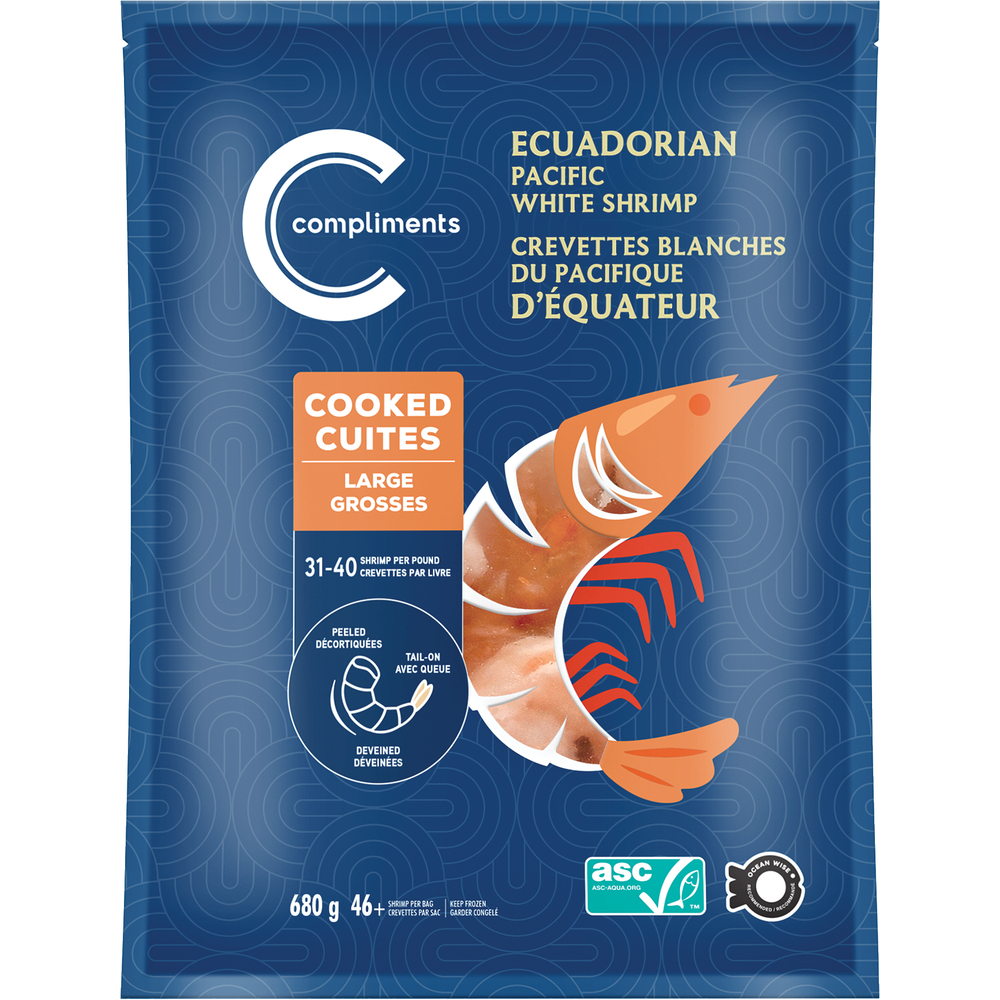 Pacific White 31/40 CPTO Shrimp