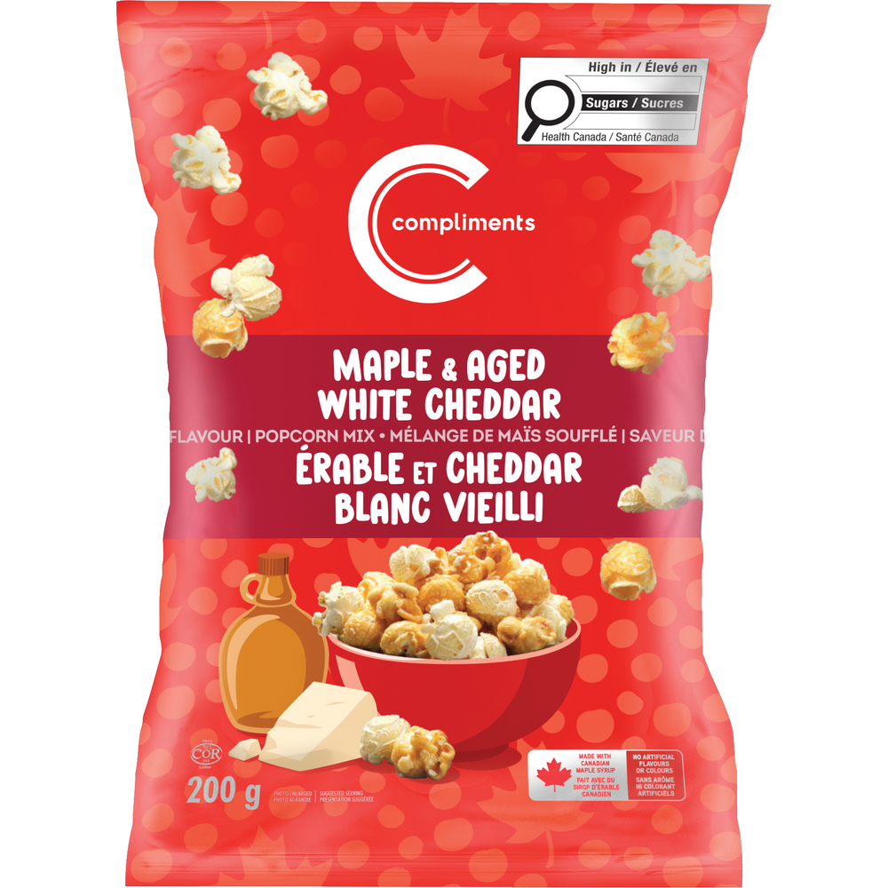 Maple & Aged White Cheddar Popcorn