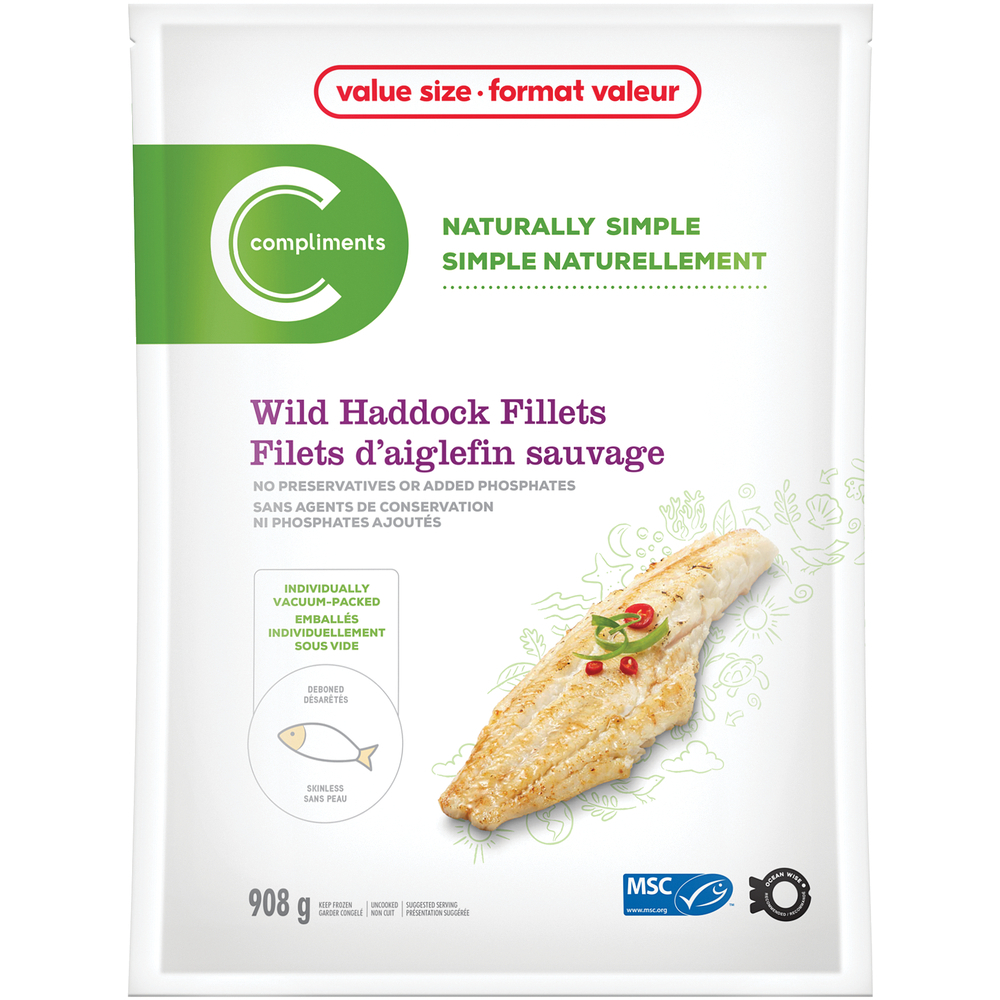 Green Wild Fillets Value Size Haddock