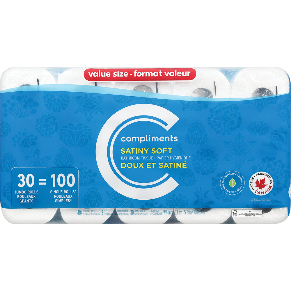 Value Size 2PLy 404 Sheets Bathroom Tissue