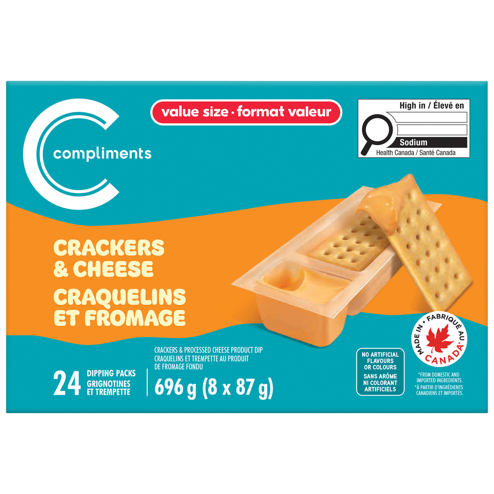 Crackers & Cheese Dip Value Size Snack