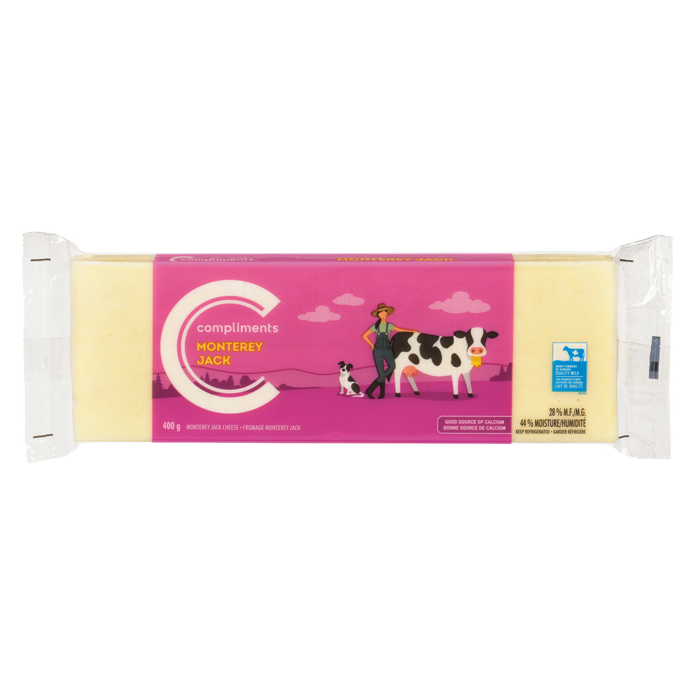 Block Monterey Jack 28% M.F. Cheese