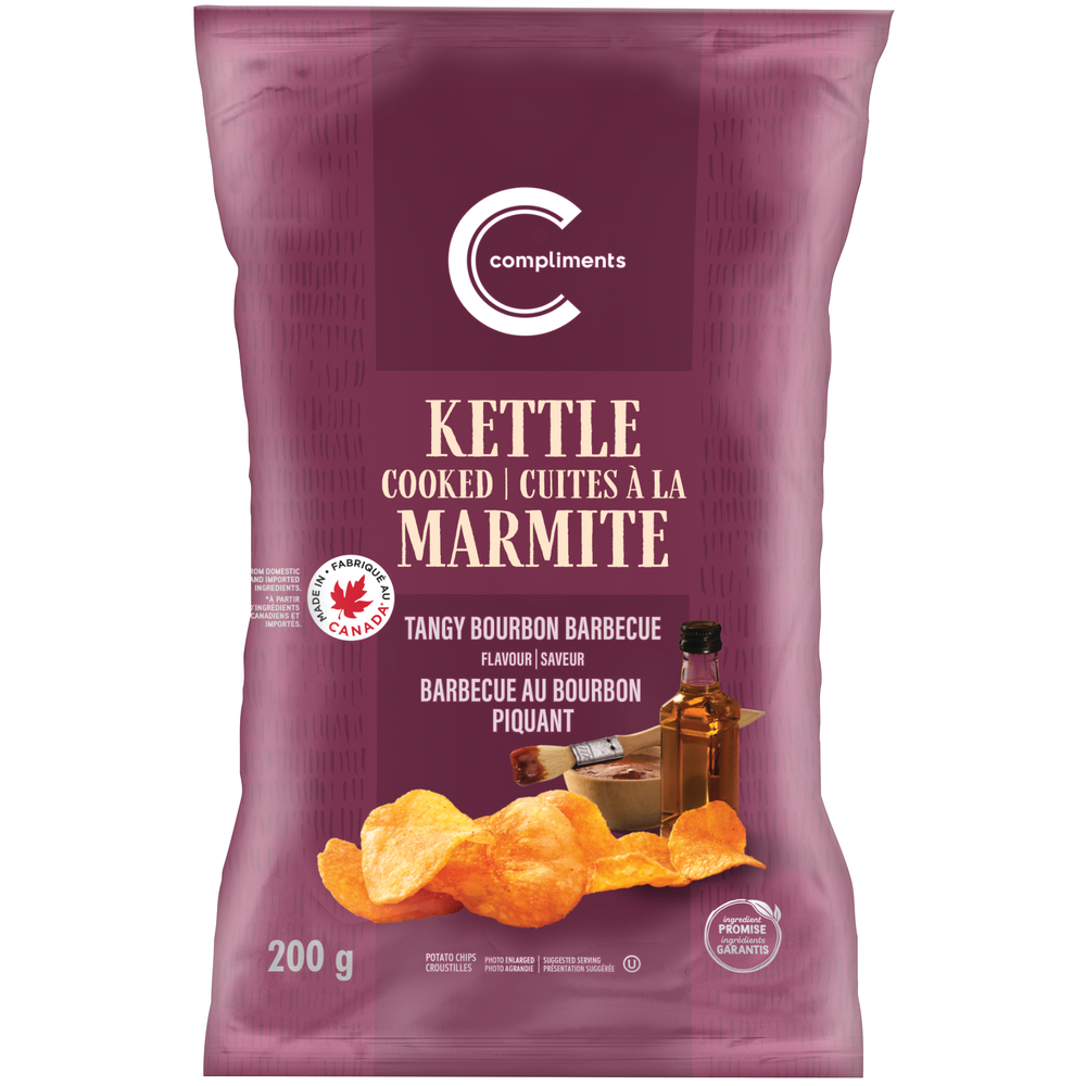 Kettle Cooked Sweet & Tangy BBQ Bourbon Potato Chips