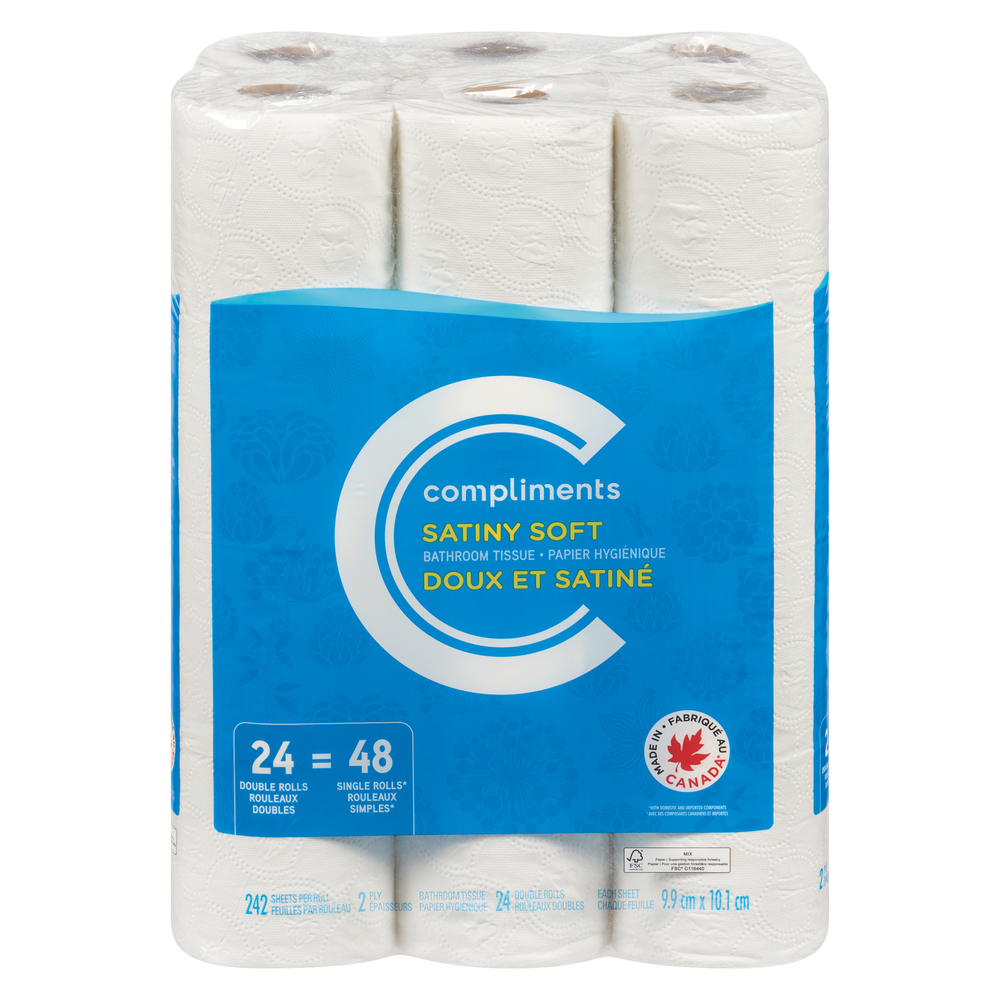 Satiny Soft 242 Sheets Bathroom Tissue