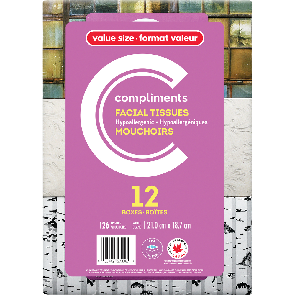 2 Ply 126 Sheets Facial Tissue