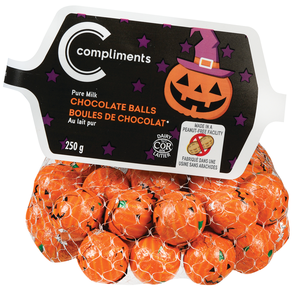 Halloween Pure Milk Chocolate Balls