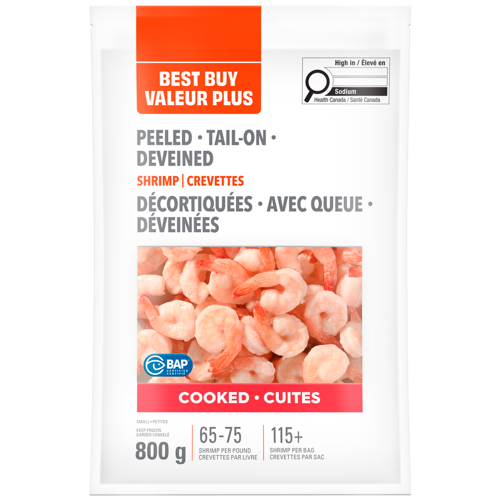 Pacific White 65/75 PDTO Small Cooked Shrimp