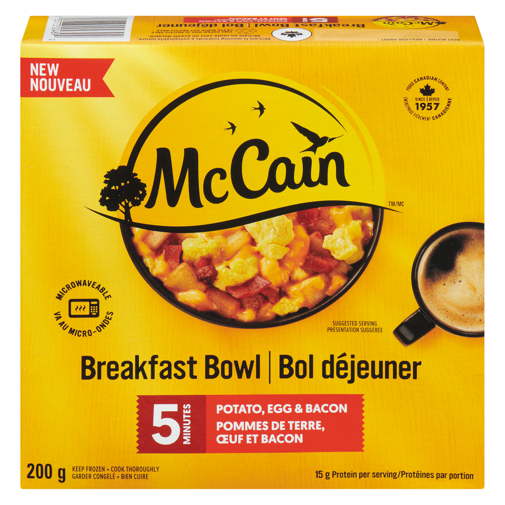 Potato Egg and Bacon Breakfast Bowl