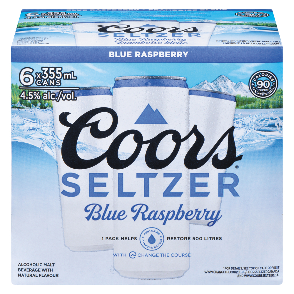 Blue Raspberry Can Seltzer