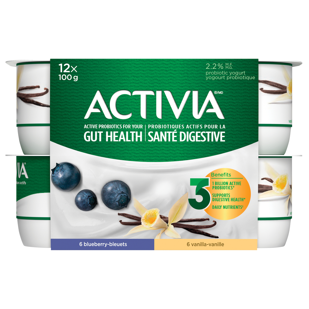 Activia Vanilla Blueberry Yogurt