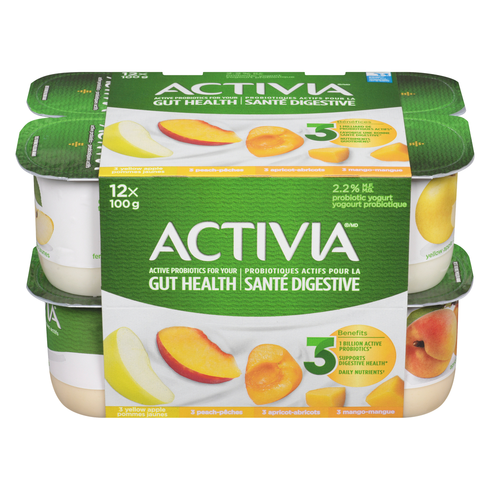 Activia Apple Apricot Mango Peach Yogurt