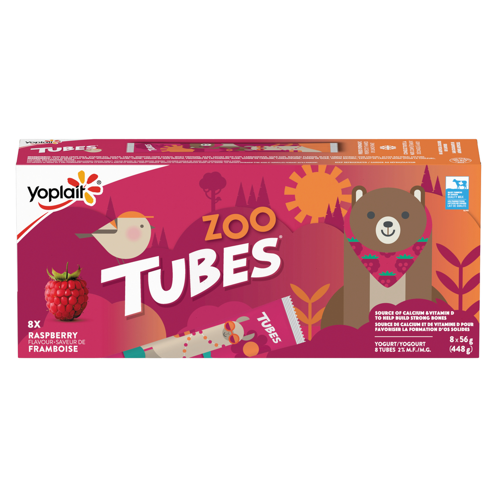 Raspberry Yogurt Tubes