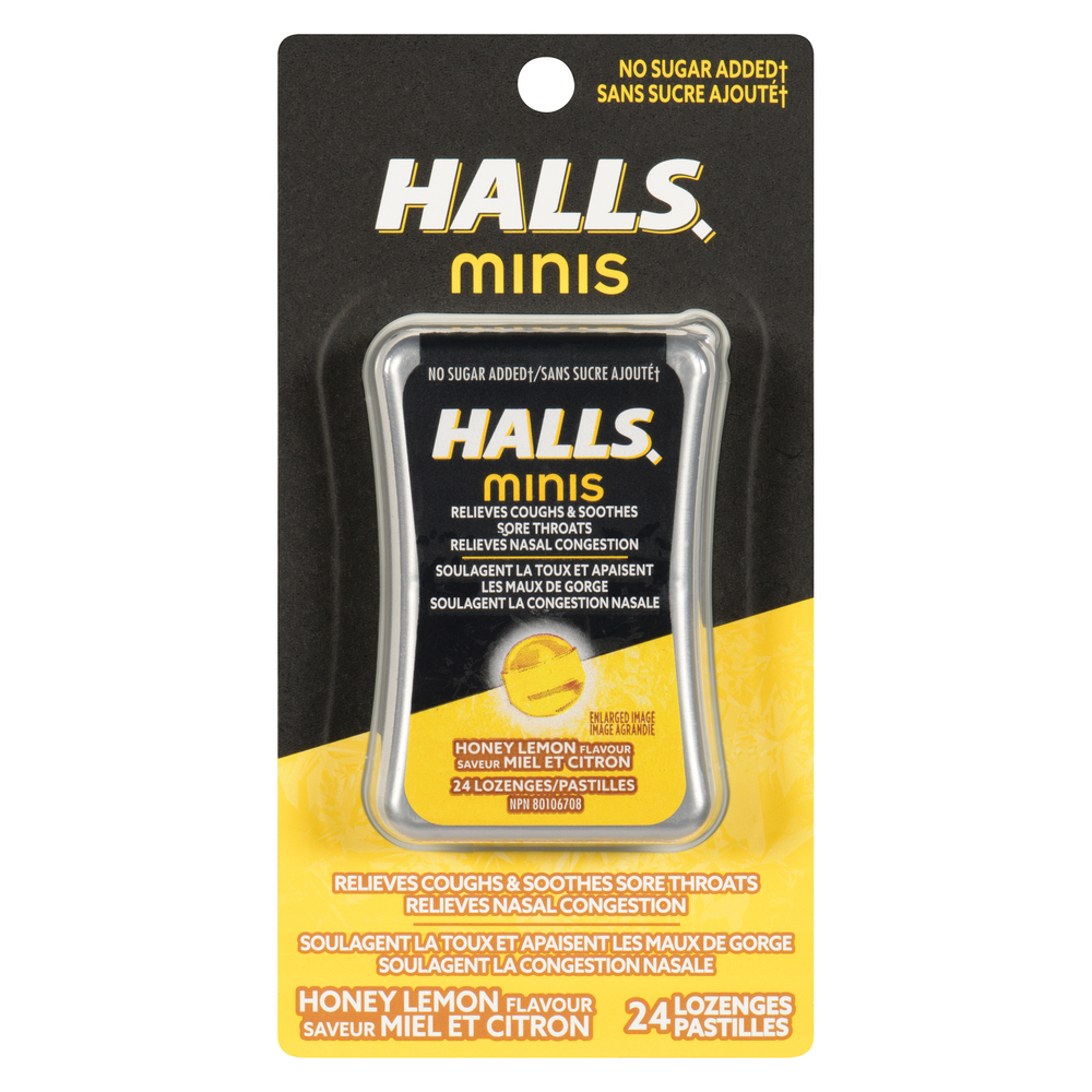 Minis Honey Lemon Cough Drops