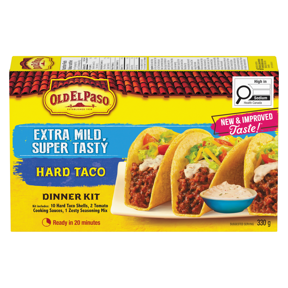 Extra Mild Hard Taco Kit