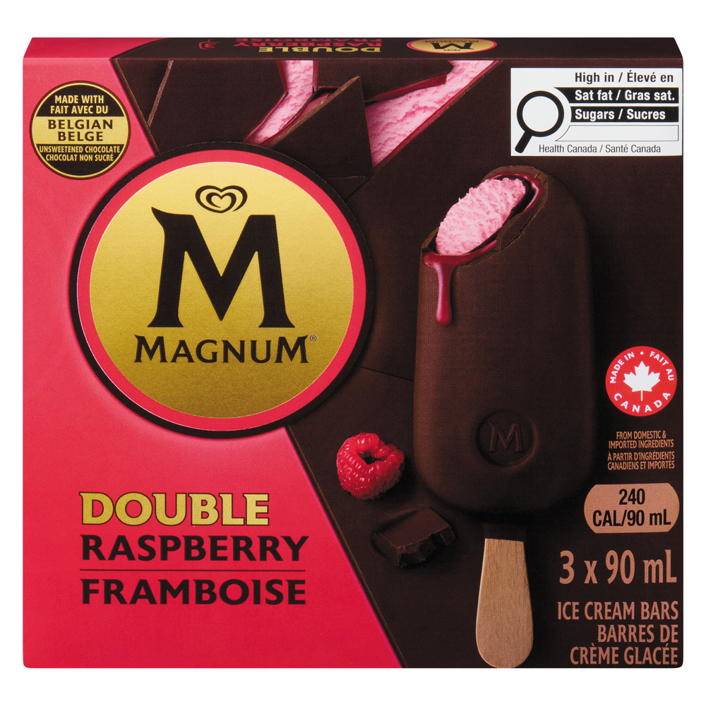 Double Raspberry Ice Cream Bars