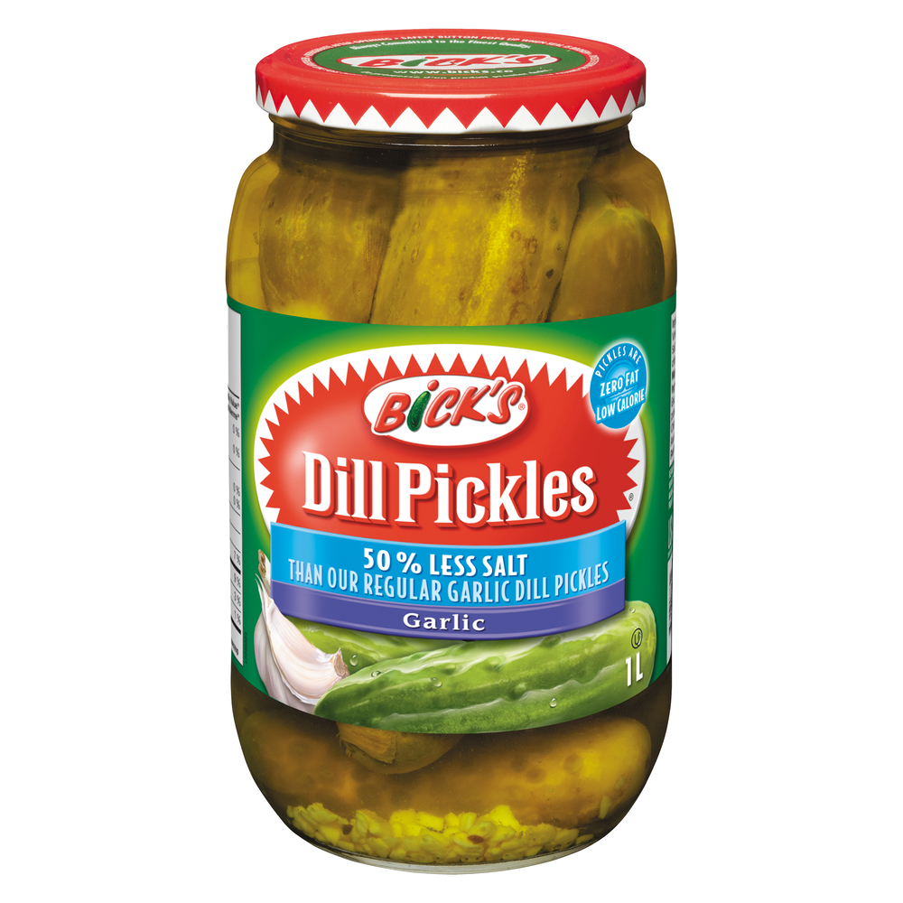 Garlic Dill 50% Less Salt Pickles