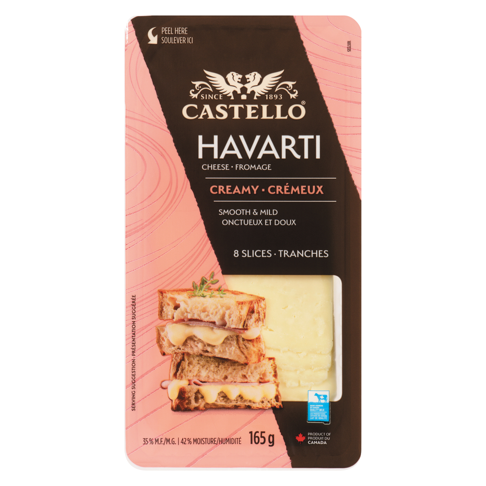 Sliced Havarti Creamy Cheese