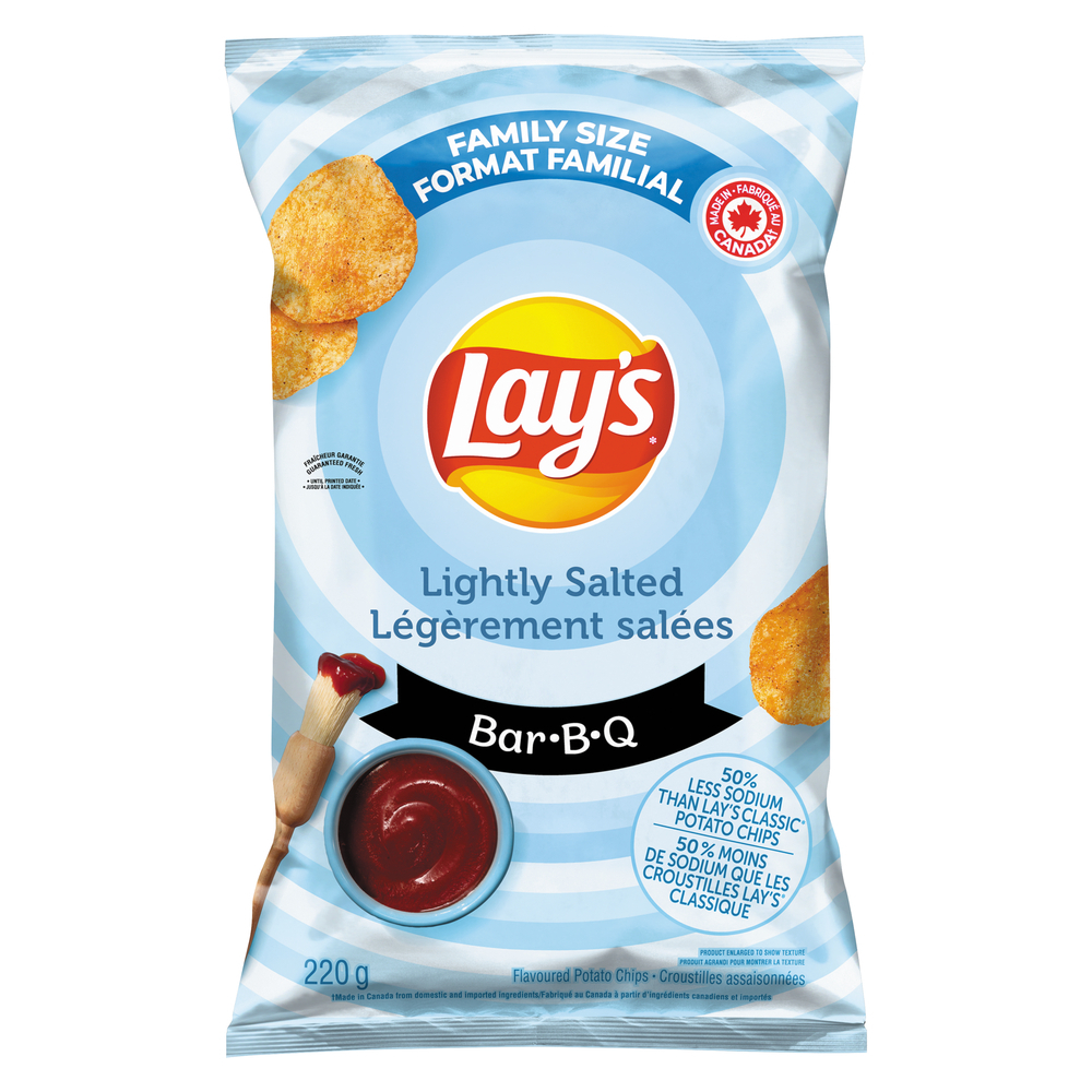 Bar B Q Light Salt Potato Chips