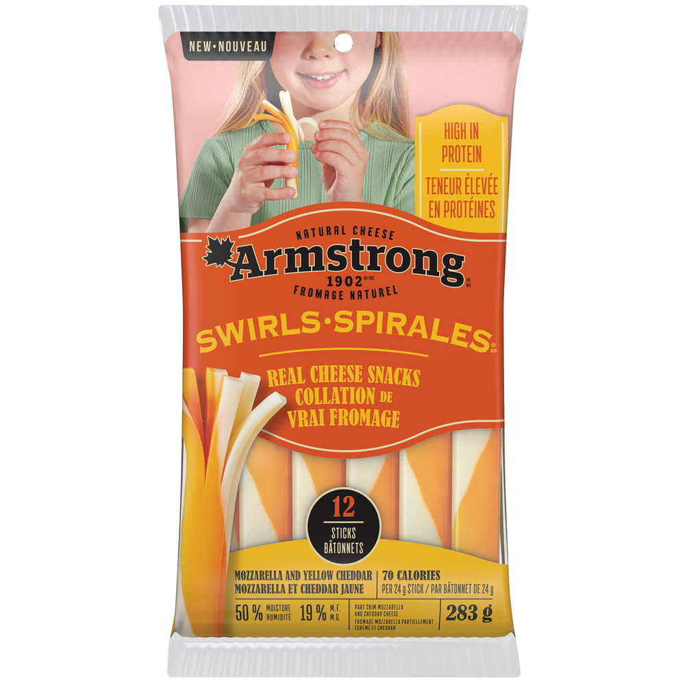 Mozza and Yellow Cheddar Swirl Cheese