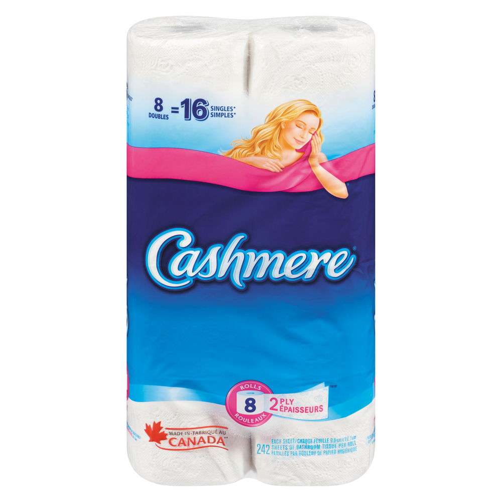 Double Roll 2-Ply 242 Sheets Bathroom Tissue