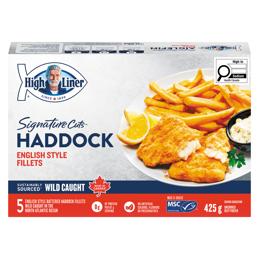Signature Cut English Style Battered Uncooked Haddock Fillets