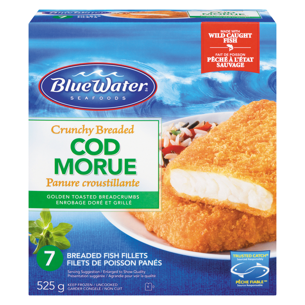 Crunchy Breaded Cod Fillets