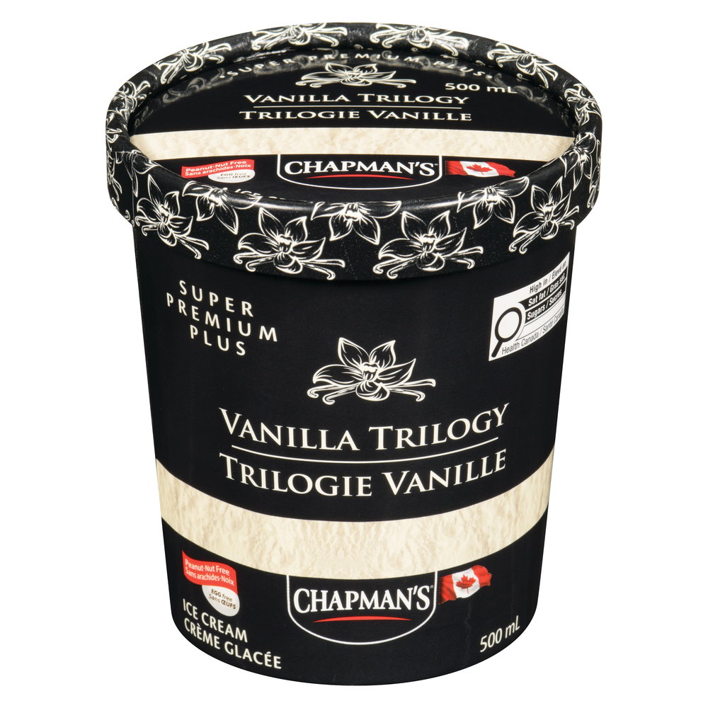 Super Premium Plus Vanilla Trilogy Ice Cream