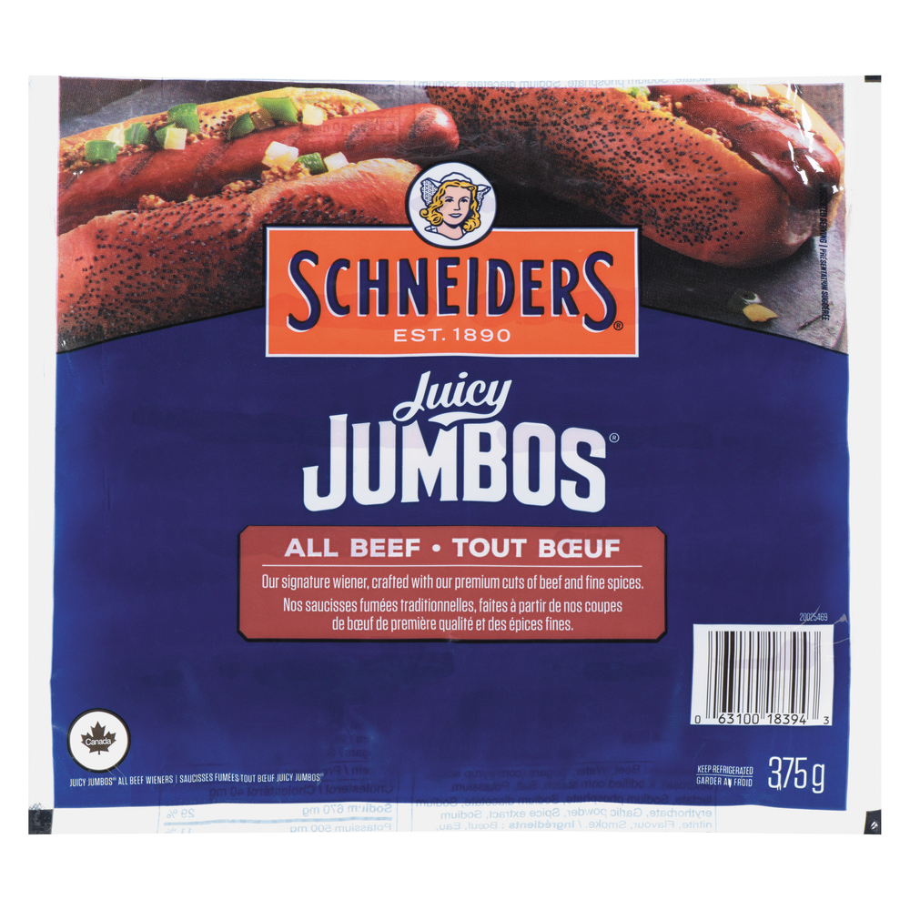 Juicy Jumbo Beef Wieners