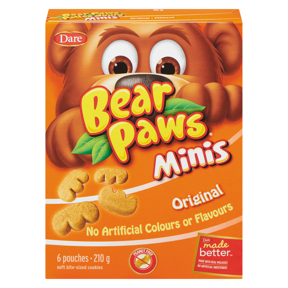 Bear Paws Mini Molasses Cookies