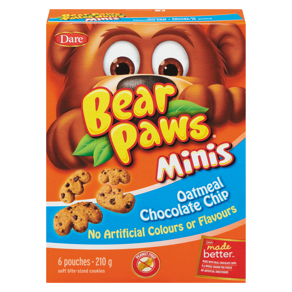 Bear Paws Minis Oatmeal Chocolate Chip Cookies