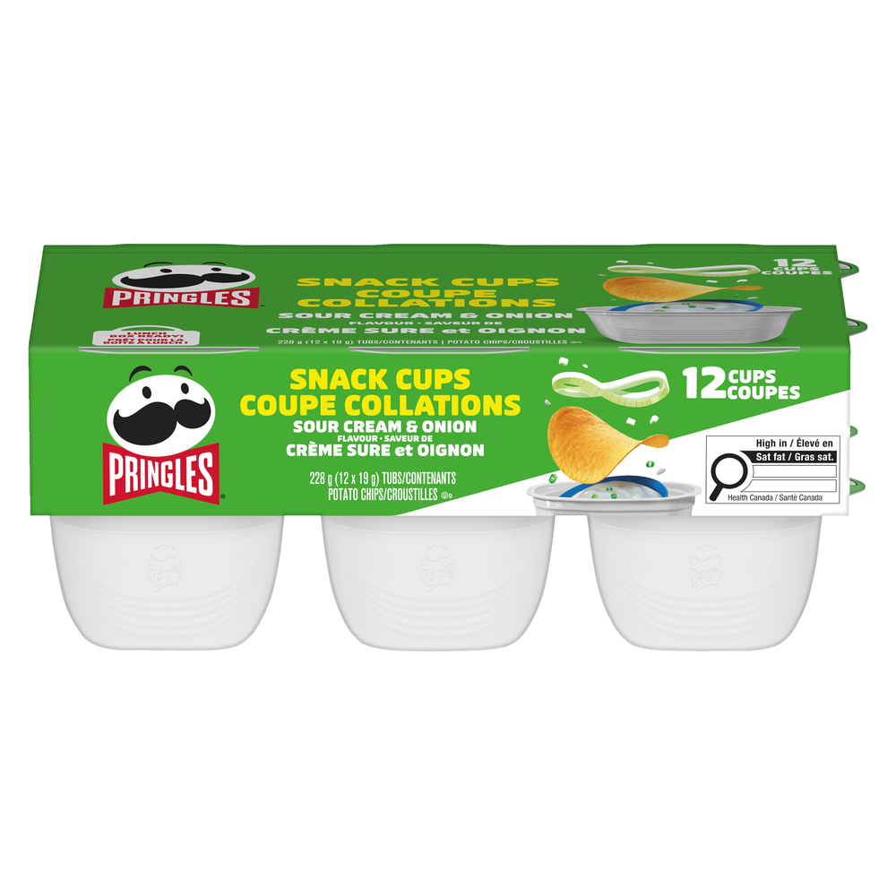 Snack Stackers Sour Cream & Onion 12 Pack Crisps